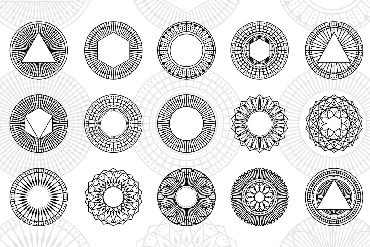 100 Geometric Shapes Icons - YouWorkForThem