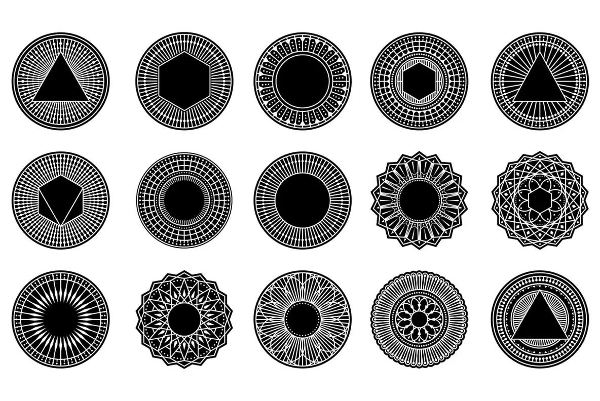 100 Geometric Shapes Graphics - YouWorkForThem