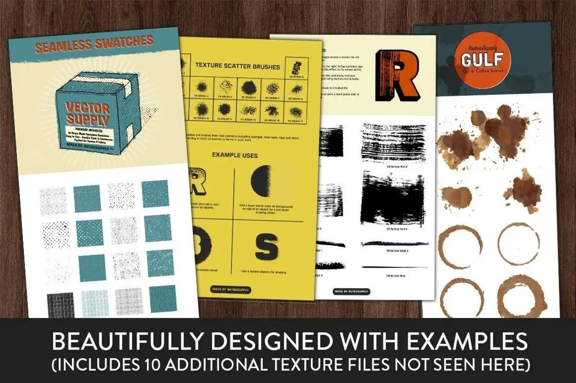 VectorSupply | Premium Retro Vector Textures - YouWorkForThem