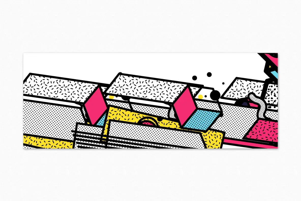 40 Neo Memphis Backgrounds Graphics - YouWorkForThem