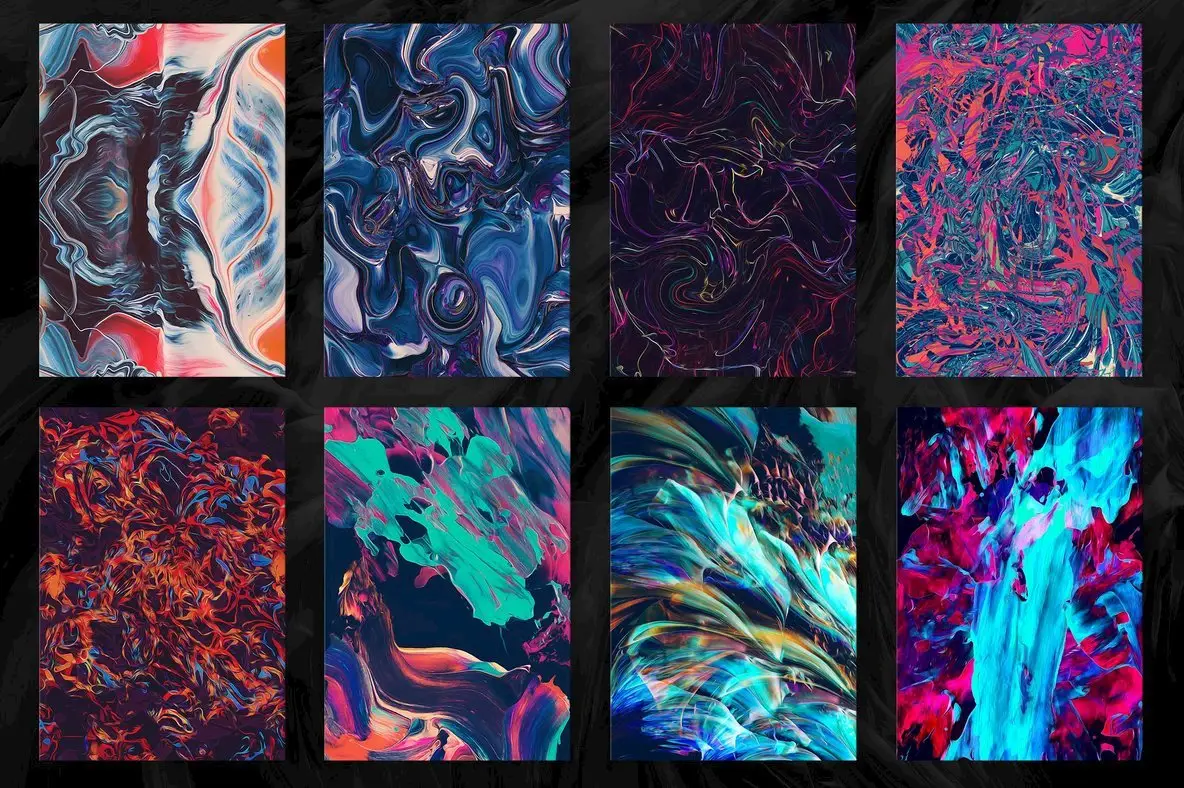 Abstract Paint Remix Vol. 3 Graphics - YouWorkForThem