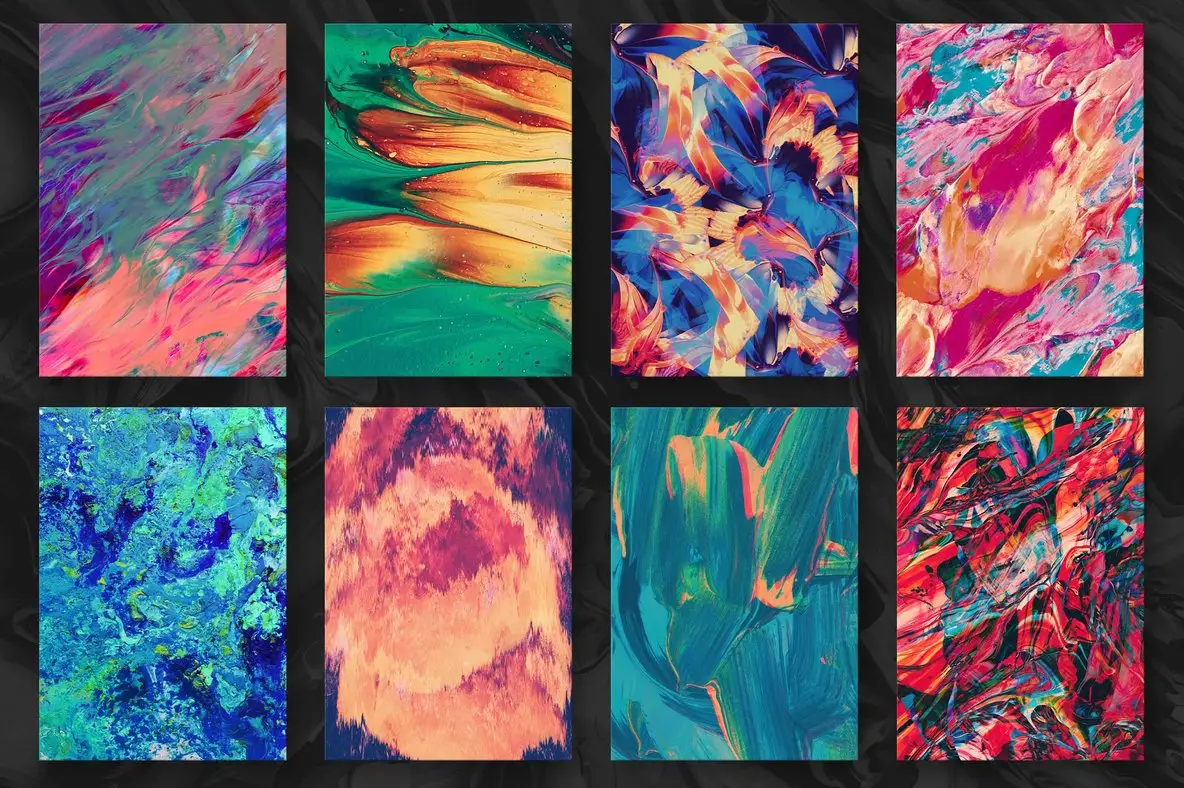 Abstract Paint Remix Bundle Graphics - YouWorkForThem
