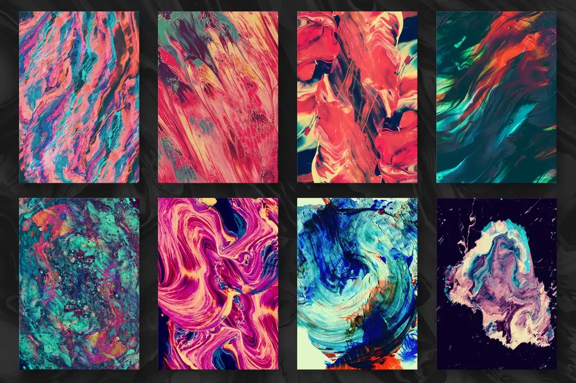 Abstract Paint Remix Bundle Graphics - YouWorkForThem