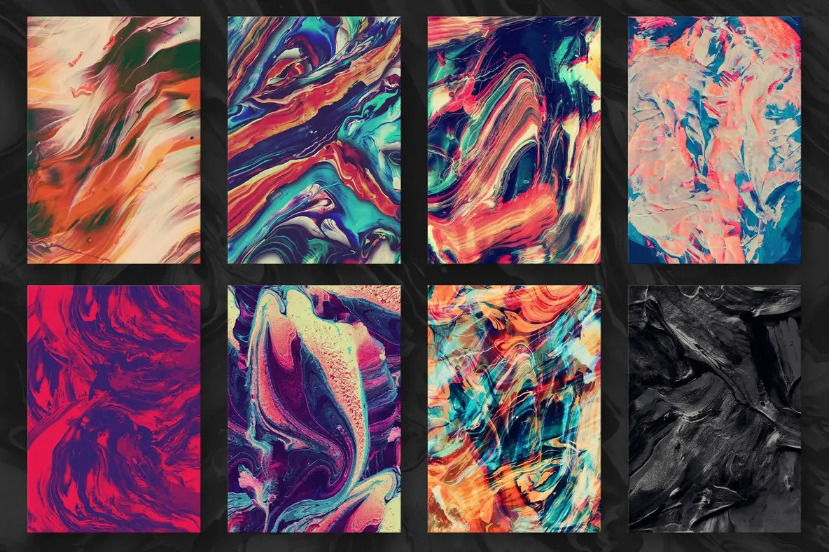 Abstract Paint Remix Bundle Graphics - YouWorkForThem