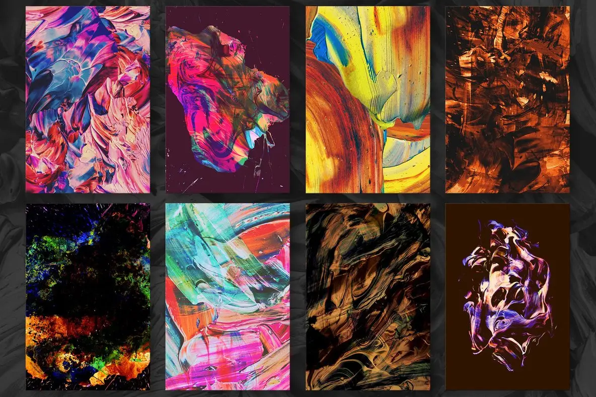 Abstract Paint Remix Bundle Graphics - YouWorkForThem