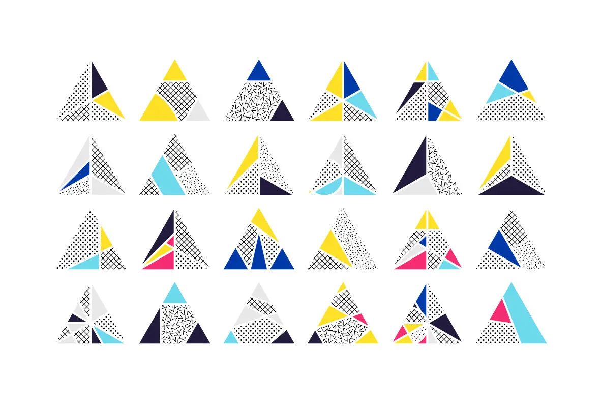 Design Constructor Kit - Triangles Graphics - YouWorkForThem