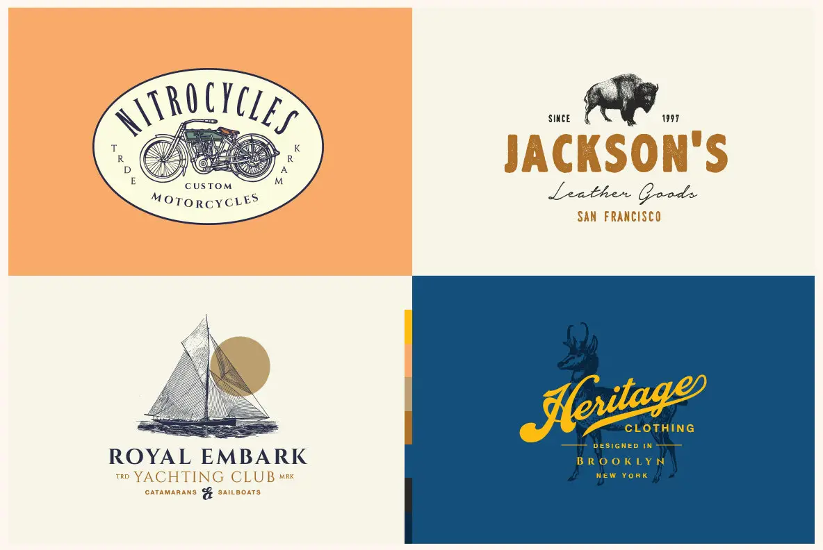 32 Vintage Logo Templates Vol. 3 Graphics - YouWorkForThem