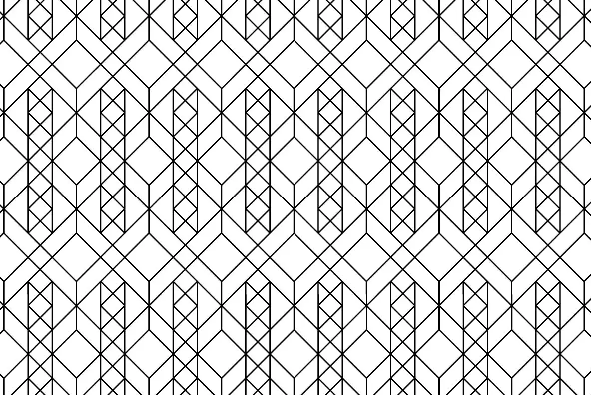 12 Linear Geometric Patterns - Part 1 Graphics - YouWorkForThem