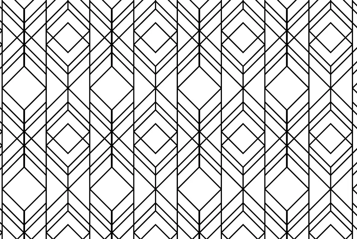 12 Linear Geometric Patterns - Part 1 Graphics - YouWorkForThem
