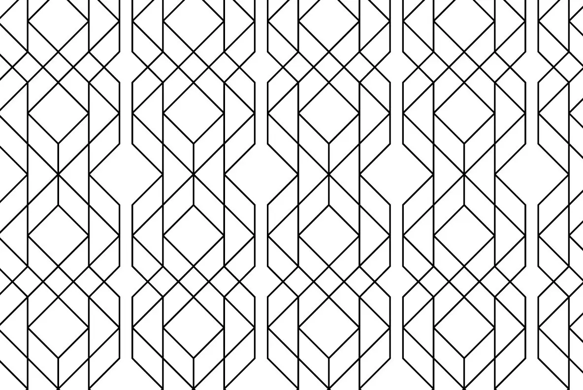 12 Linear Geometric Patterns - Part 1 Patterns - YouWorkForThem