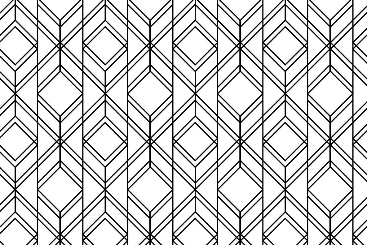 12 Linear Geometric Patterns - Part 2 Graphics - YouWorkForThem