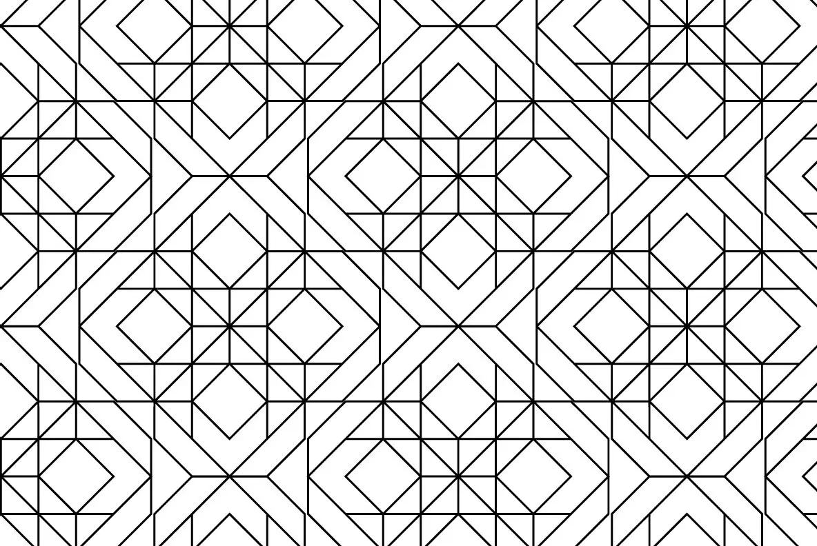 12 Linear Geometric Patterns - Part 2 Graphics - YouWorkForThem