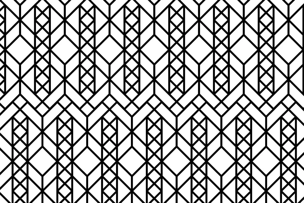 12 Linear Geometric Patterns - Part 2 Graphics - YouWorkForThem
