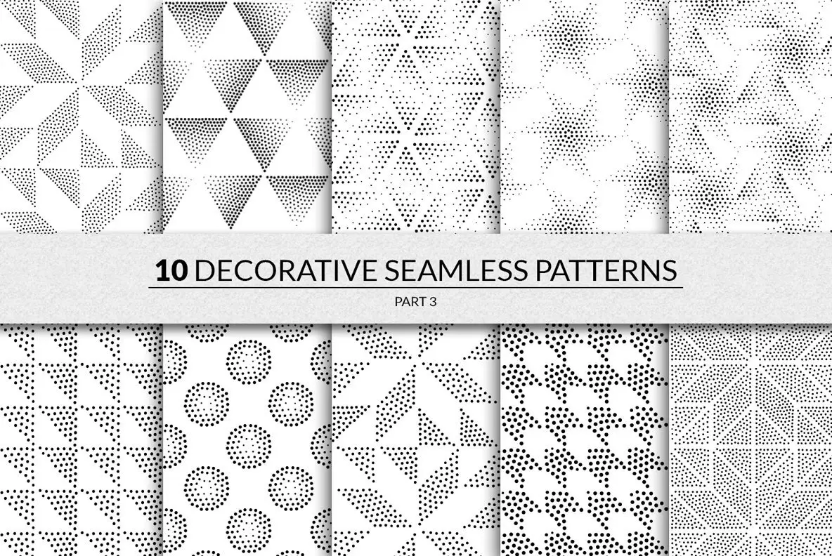 144 Seamless Pointillism Patterns Graphics - YouWorkForThem