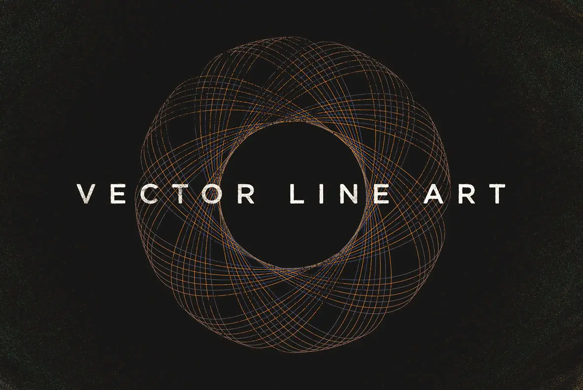 Vector Line Art Abstract - YouWorkForThem