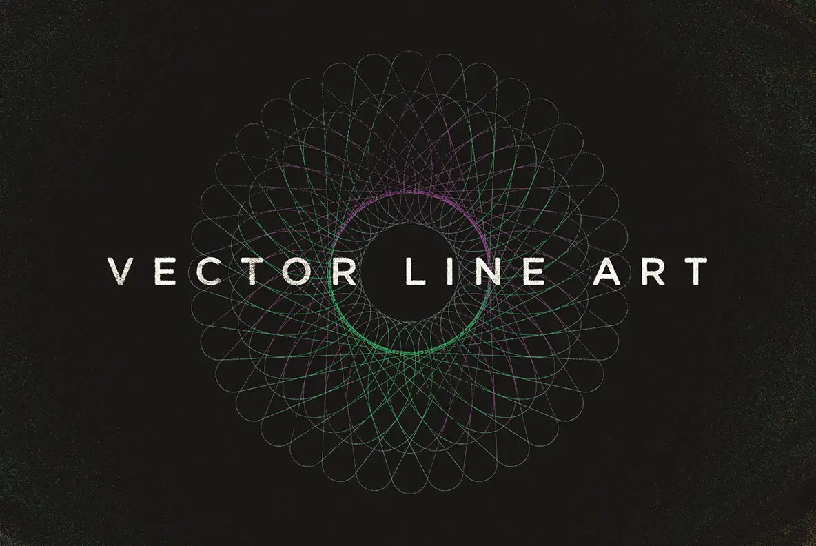 Vector Line Art Abstract - YouWorkForThem