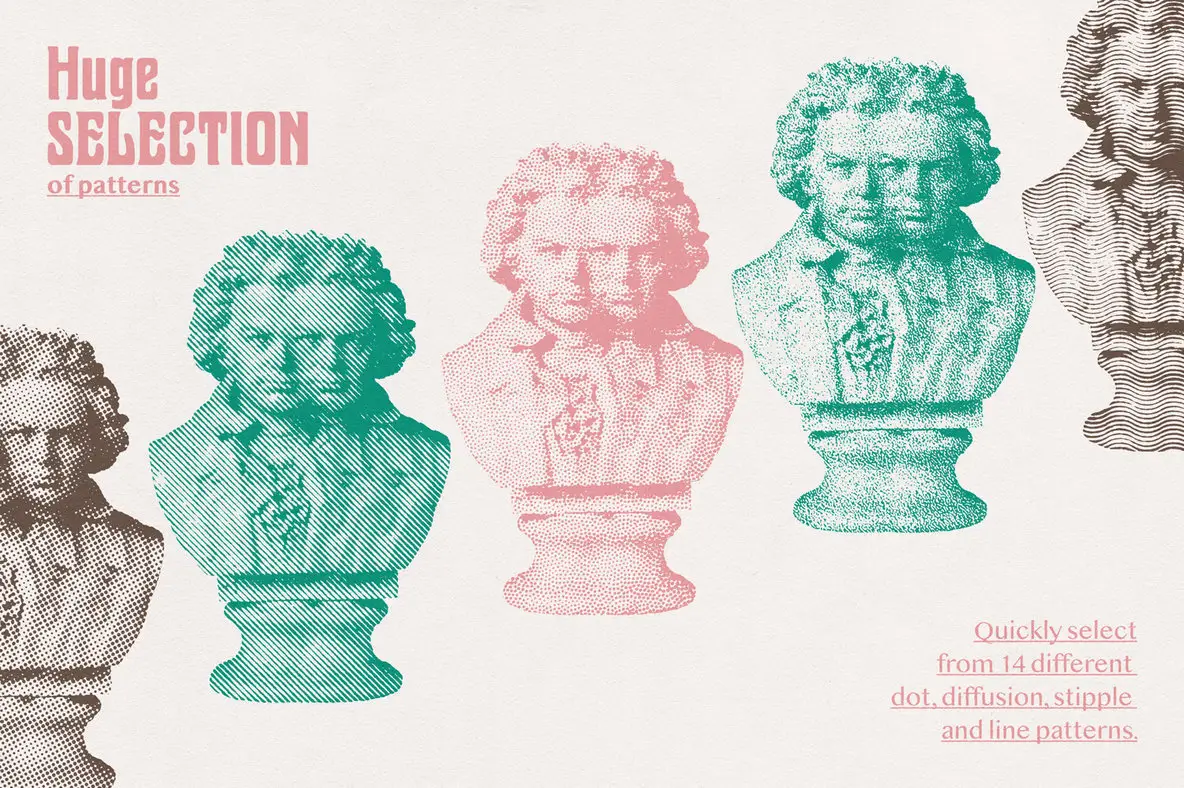 Halftone Zine Machine Graphics - YouWorkForThem