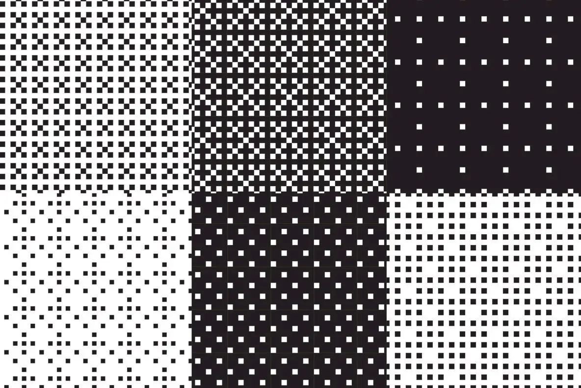 DITHER - Gradient Pixel Patterns V.02 Graphics - YouWorkForThem