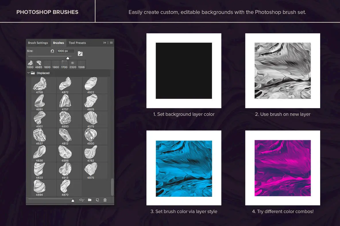 Displaced 80 Isolated Abstract 3D Textures Graphics - YouWorkForThem