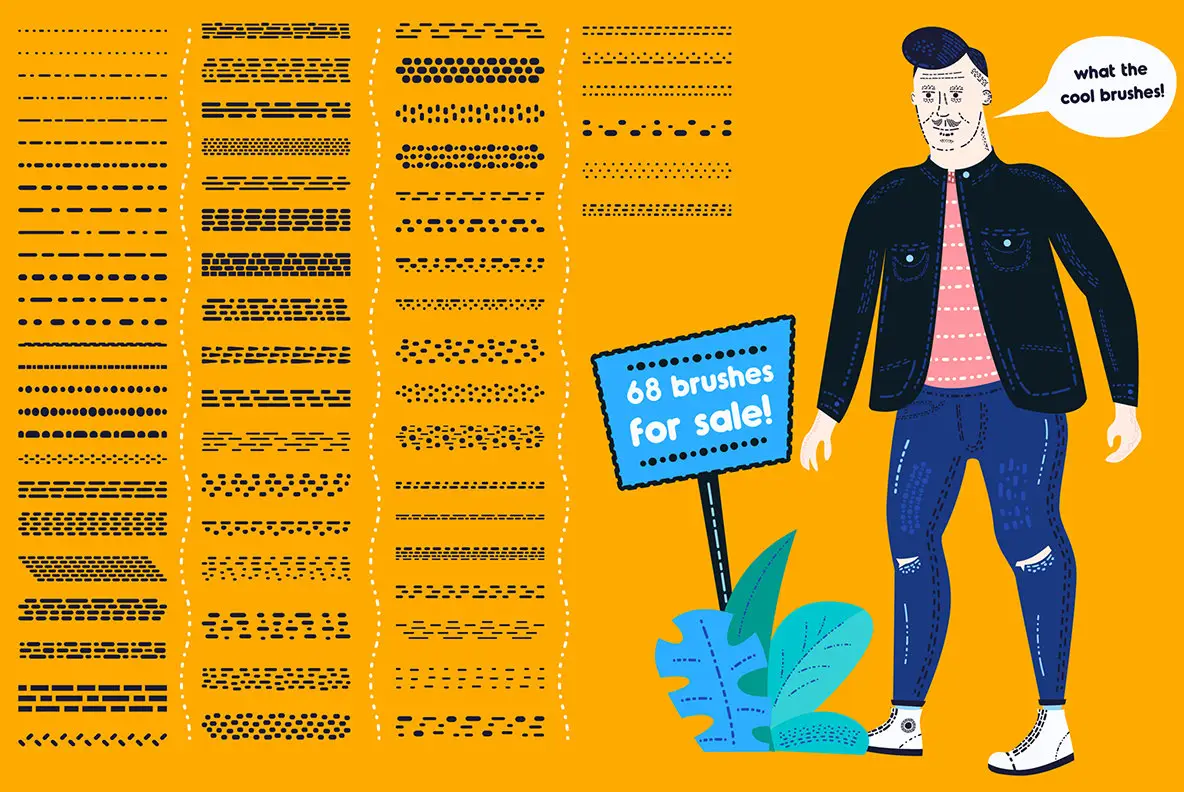 Flow Brushes for Adobe Illustrator - YouWorkForThem