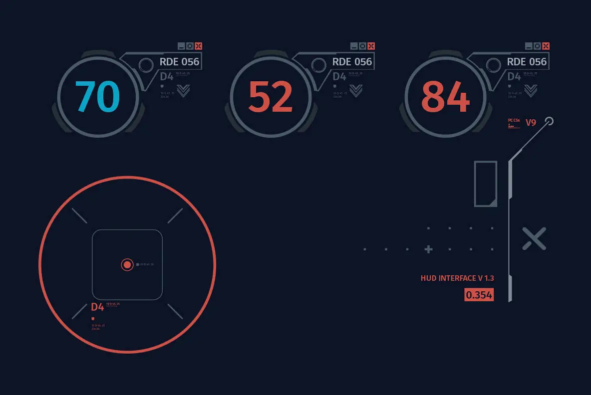 Futuristic Hud Interface UI XT1 Graphics - YouWorkForThem Futuristic Hud Interface UI XT1 Graphics - YouWorkForThem