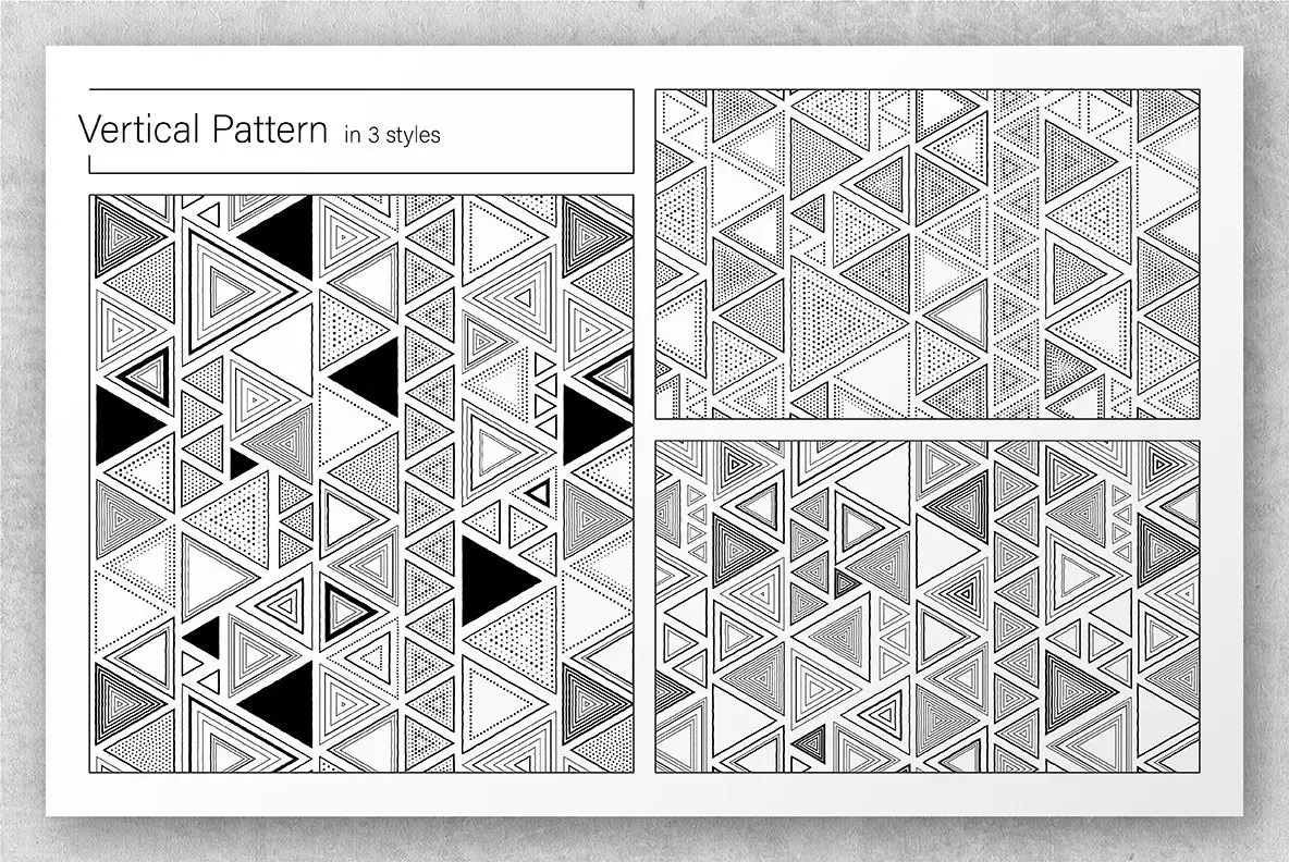 Triangles Patterns Borders Graphics - YouWorkForThem