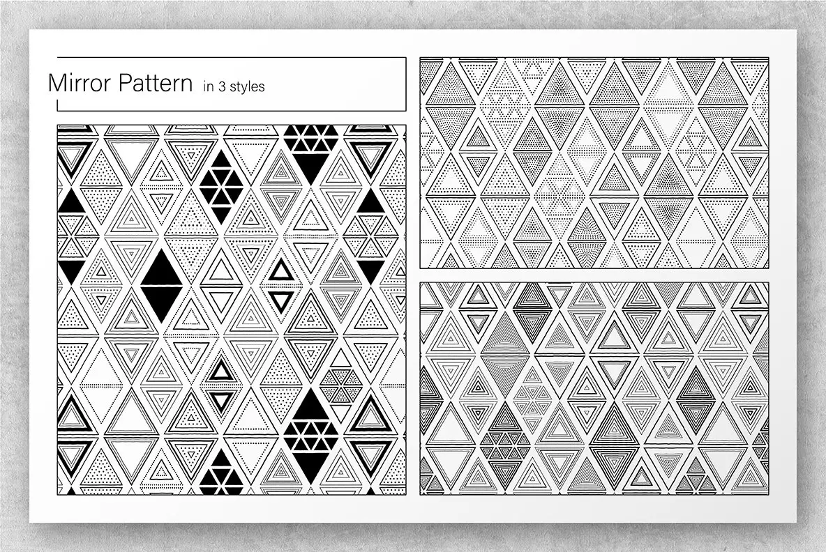 Triangles Patterns Borders Graphics - YouWorkForThem