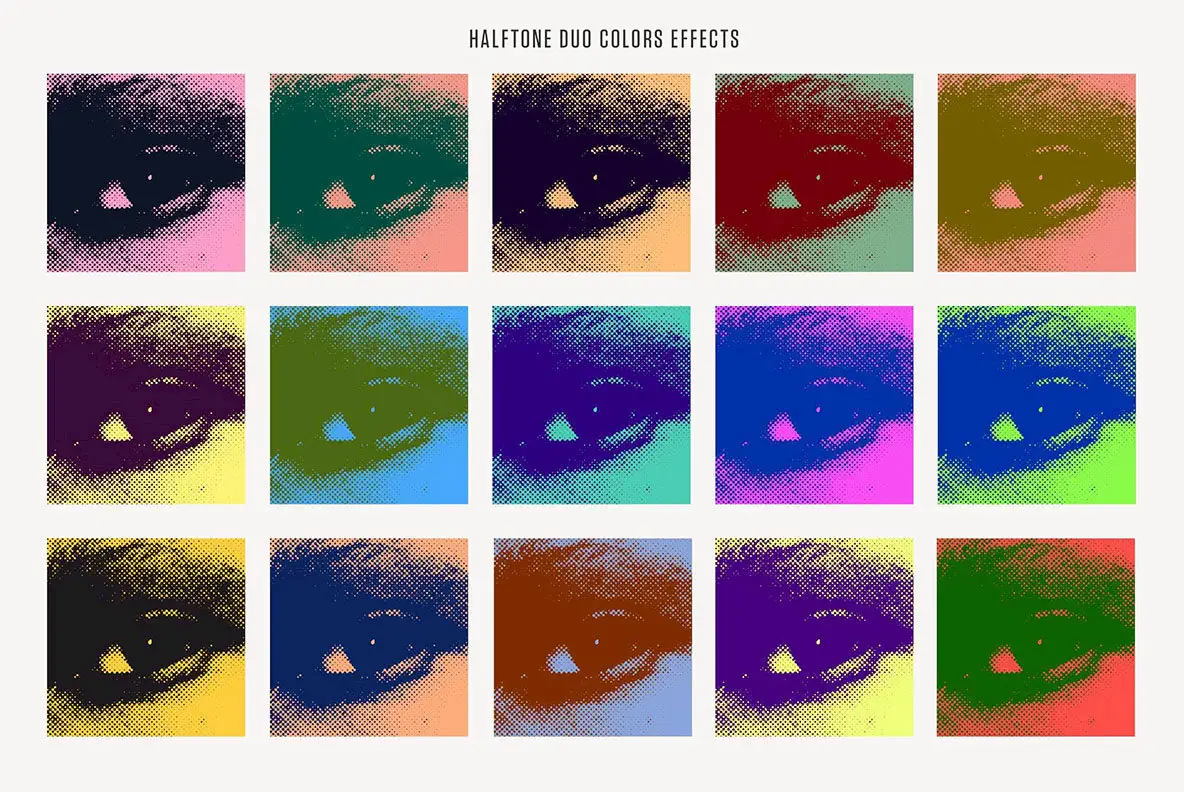 Halftone Mono Duo Colors - YouWorkForThem
