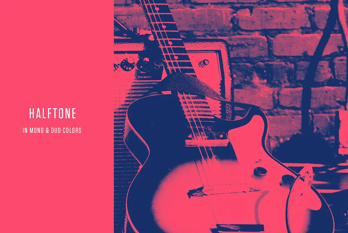 Halftone Mono Duo Colors - YouWorkForThem
