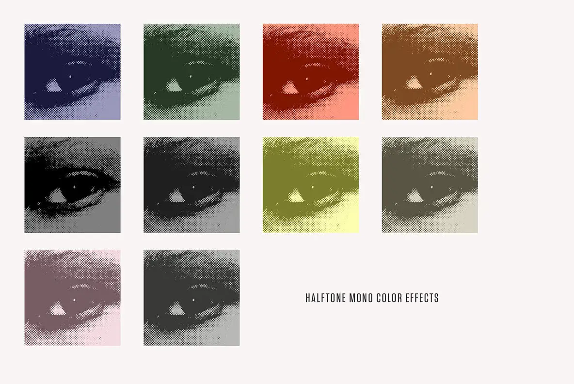Halftone Mono Duo Colors - YouWorkForThem