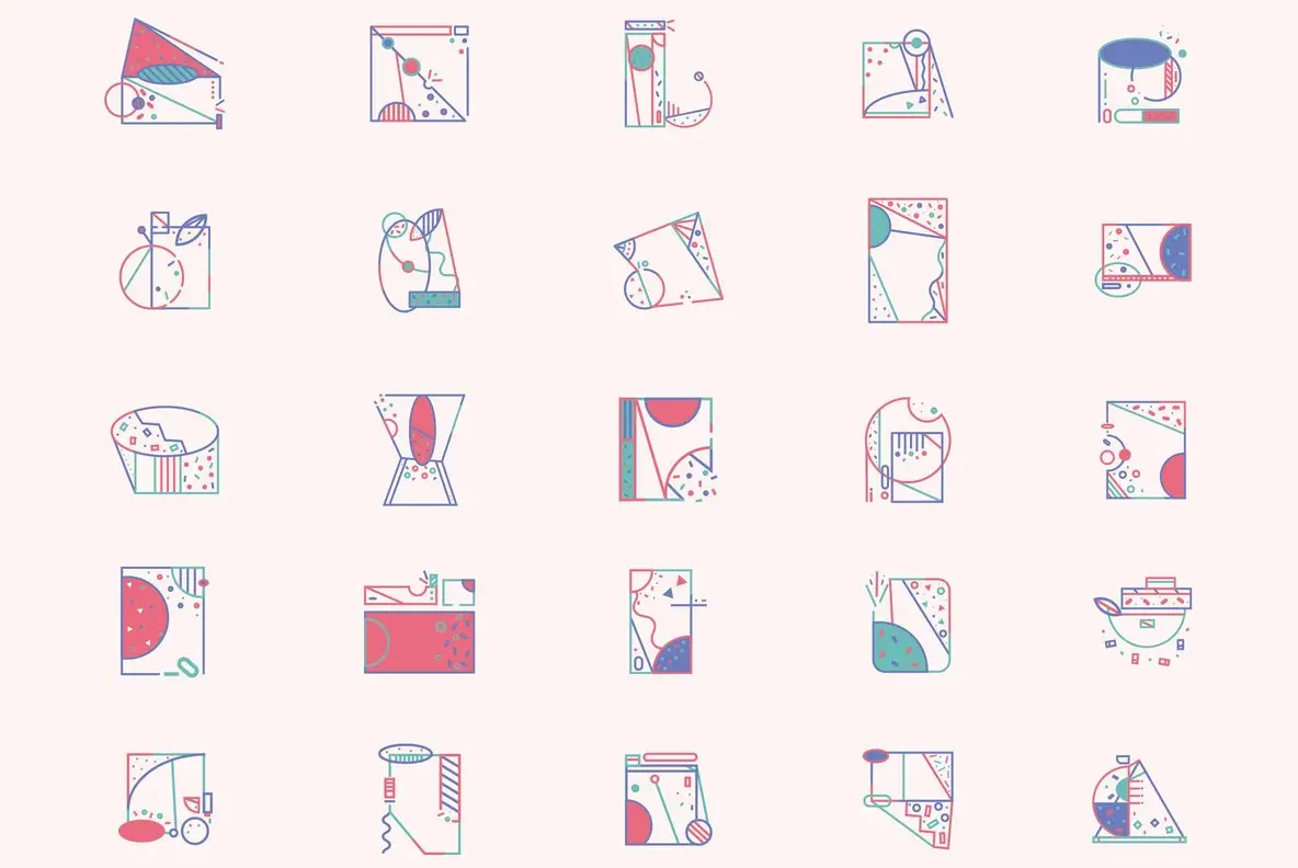 Retro Doodles Graphics - YouWorkForThem