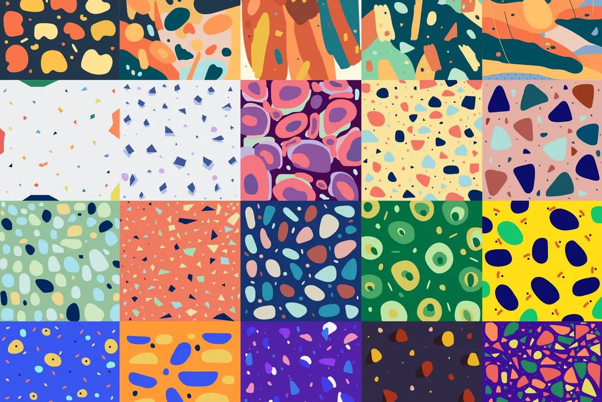 Painted Patterns Graphics - YouWorkForThem