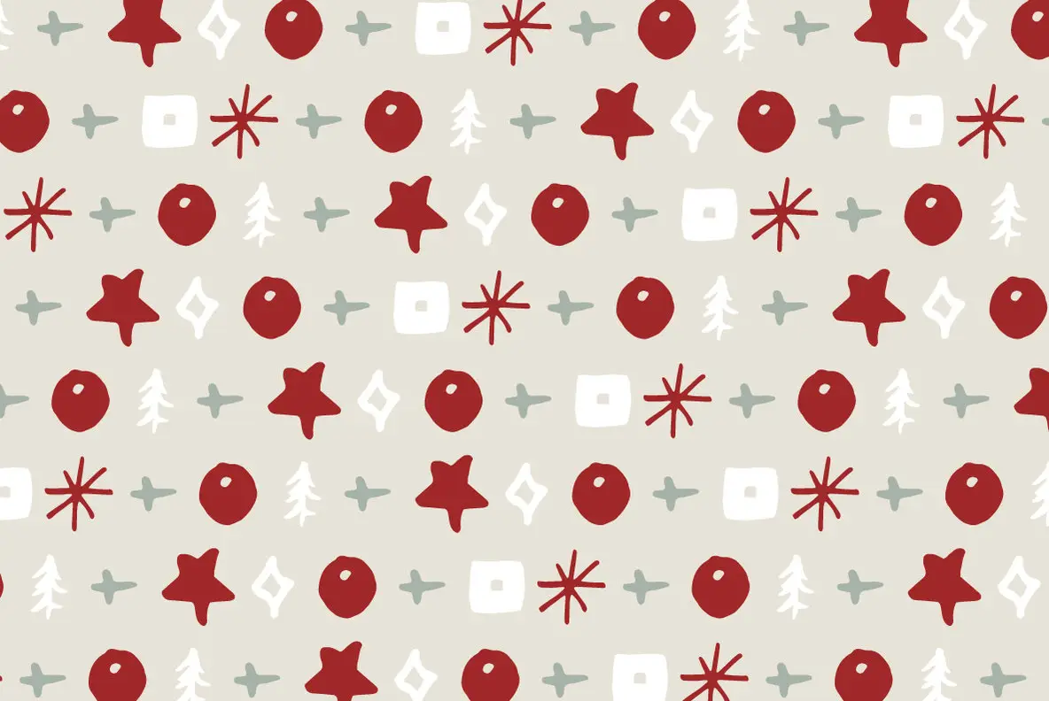 Festive Holiday Design Suite Patterns - YouWorkForThem