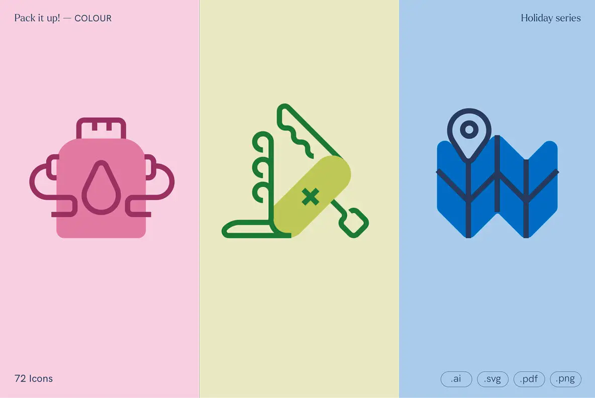 Pack it up - Holiday icons Graphics - YouWorkForThem