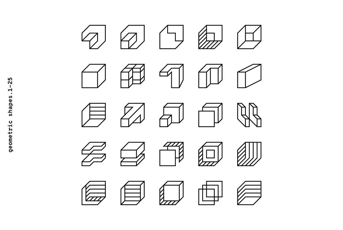 Geometric Design Shapes + Patterns Graphics - YouWorkForThem