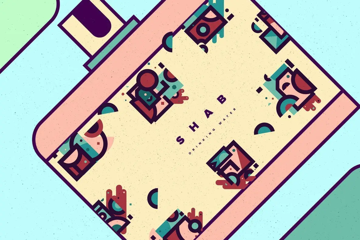 Retro Lines Graphics - YouWorkForThem