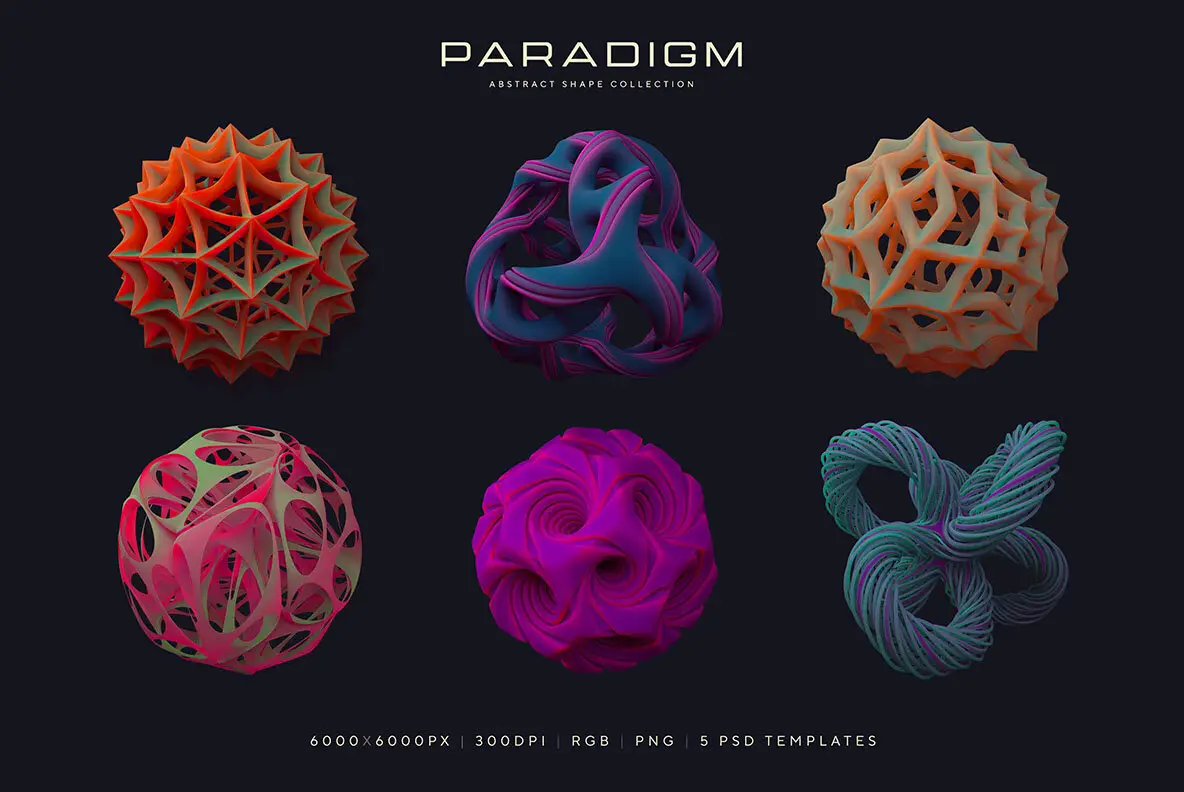 Paradigm Abstract Shapes Graphics - YouWorkForThem