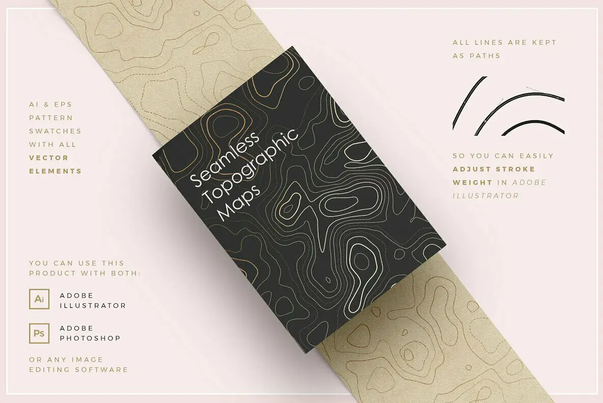 Topographic Maps Patterns Graphics - YouWorkForThem