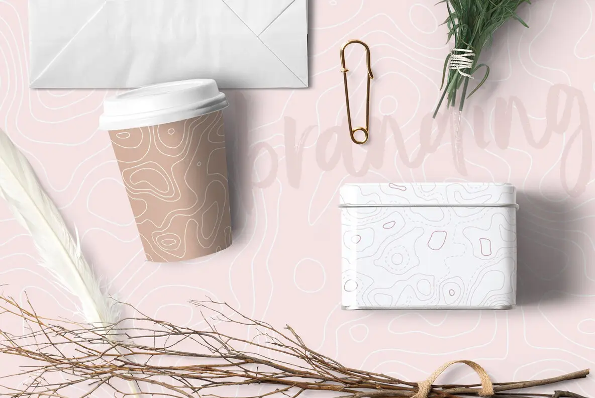 Topographic Maps Patterns Graphics - YouWorkForThem