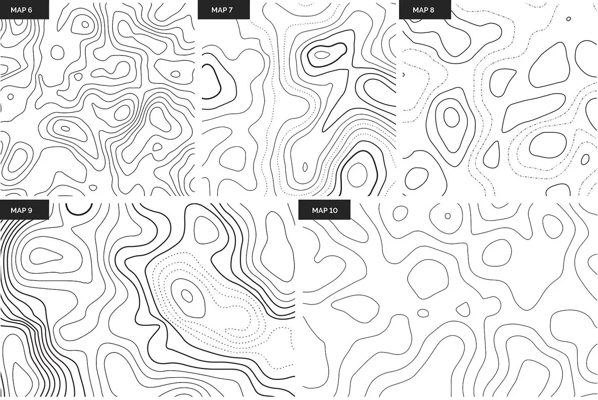 Topographic Maps Patterns Graphics - YouWorkForThem