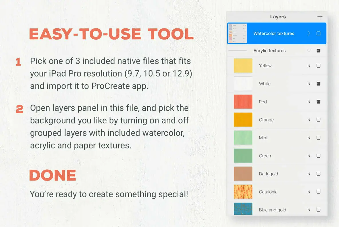 Background Textures for ProCreate Graphics - YouWorkForThem