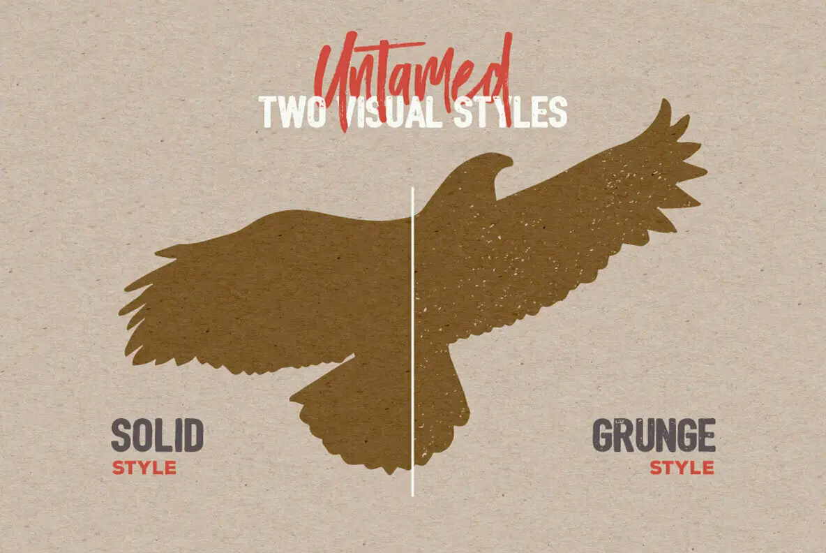 Untamed Graphic Design Kit Illustrations - YouWorkForThem