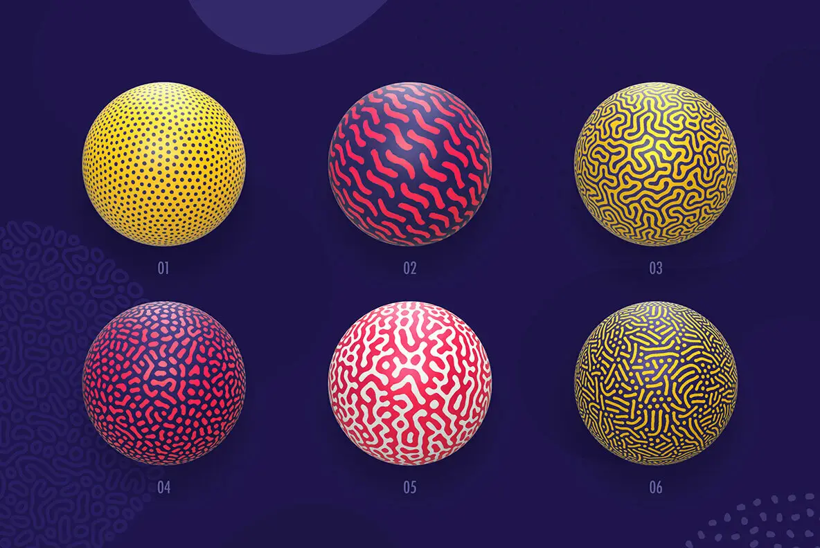 Organic Shapes – 100 Seamless Textures Graphics - YouWorkForThem