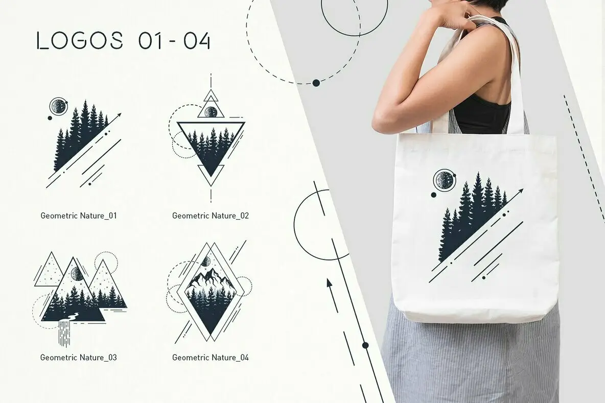 Geometric Nature Graphics - YouWorkForThem