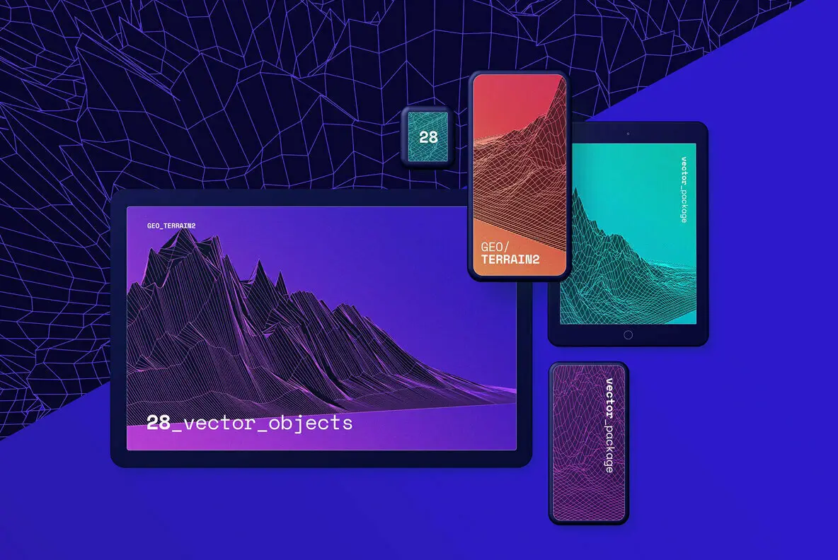 GEO_TERRAIN2 Vector Pack Graphics - YouWorkForThem