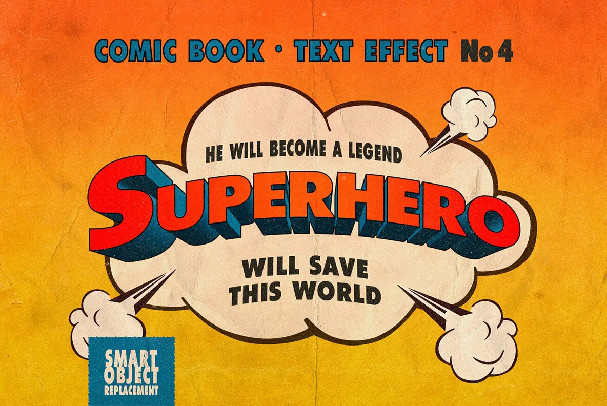 Vintage Comics Text Effects - YouWorkForThem