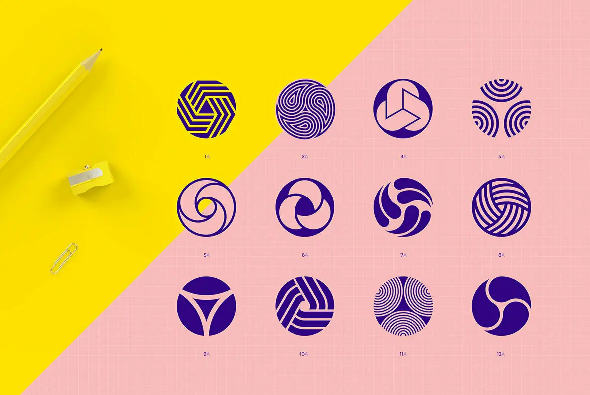 96 Geometric Shapes Logo Marks Collection VOL.1 Graphics - YouWorkForThem