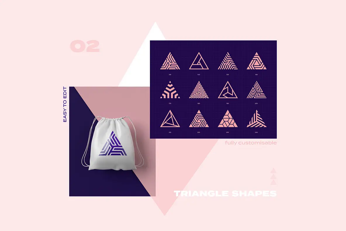 96 Geometric Shapes Logo Marks Collection VOL.1 Graphics - YouWorkForThem