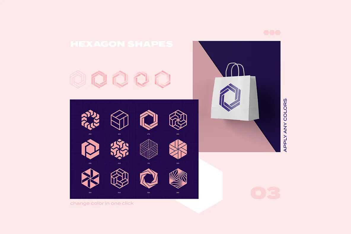 96 Geometric Shapes Logo Marks Collection VOL.1 Logos - YouWorkForThem