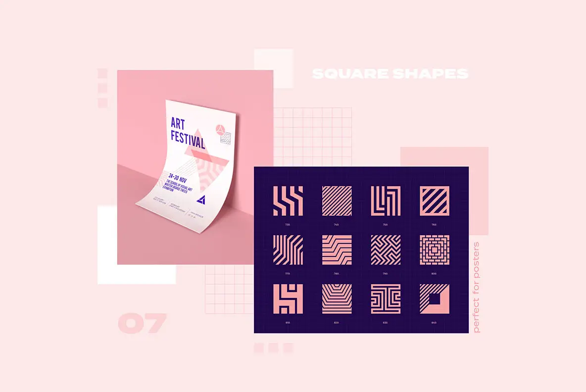 96 Geometric Shapes Logo Marks Collection VOL.1 Graphics - YouWorkForThem